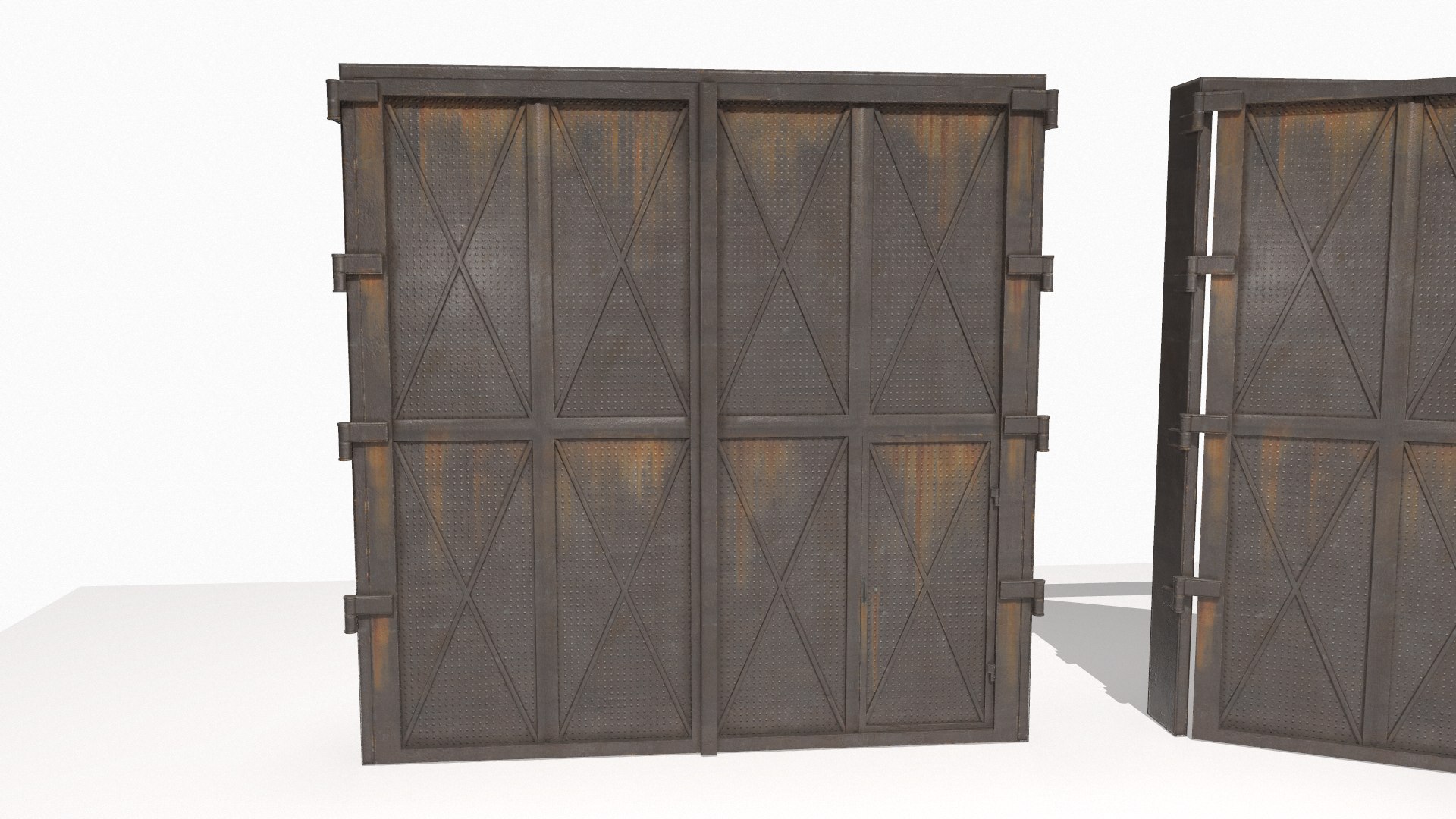 3D Realistic Metal Gates - TurboSquid 1520436