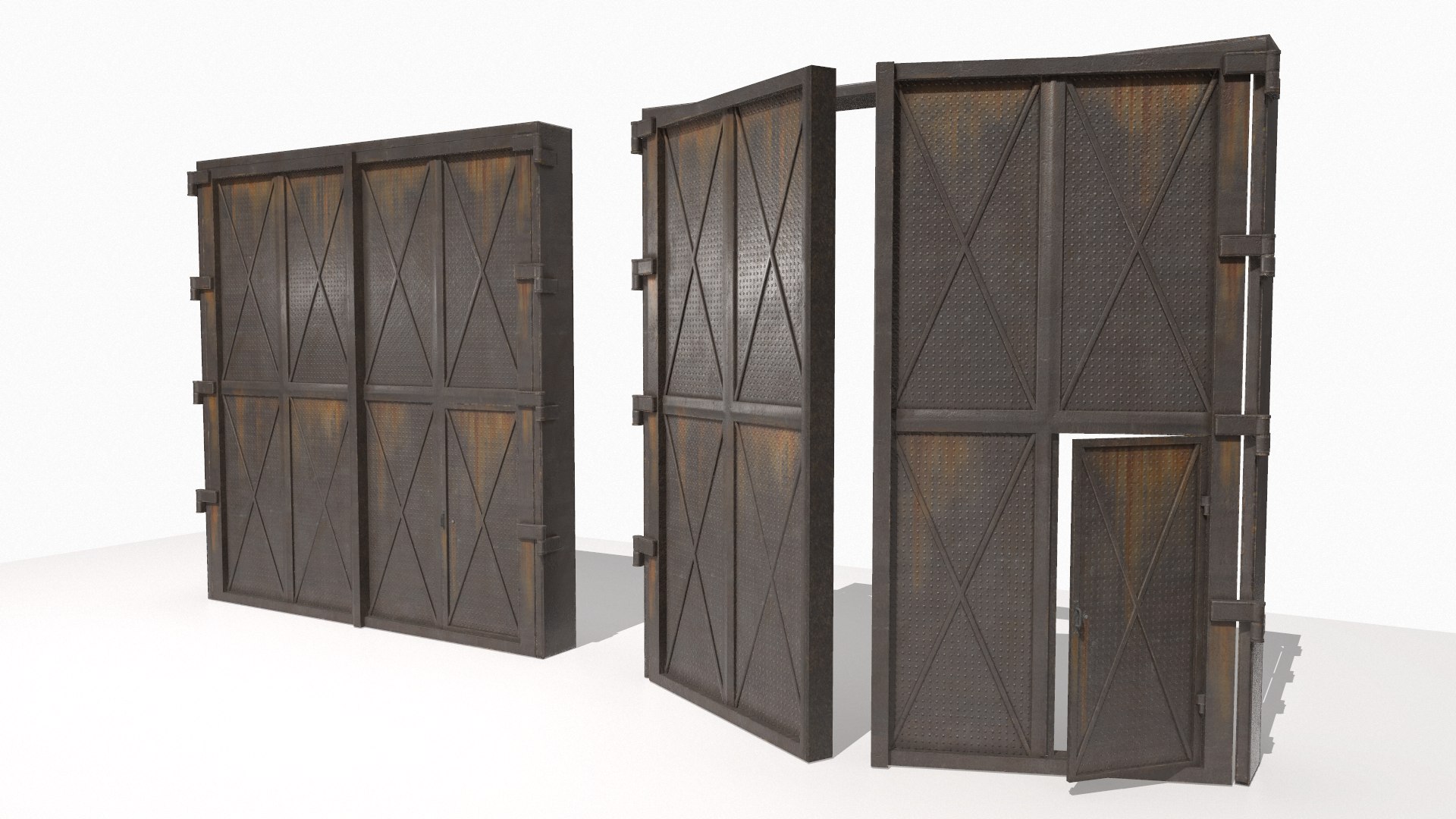 3D Realistic Metal Gates - TurboSquid 1520436