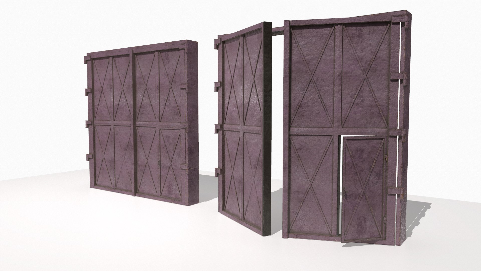 3D Realistic Metal Gates - TurboSquid 1520436