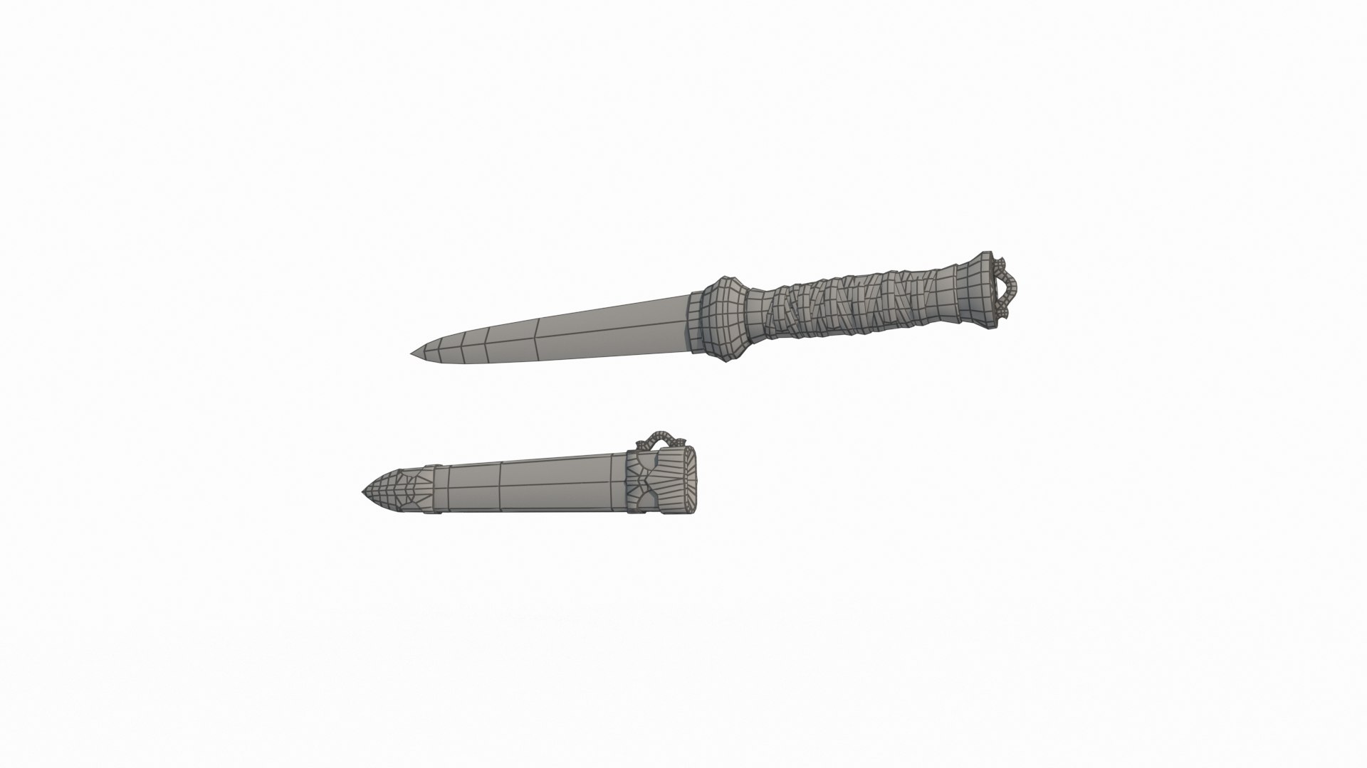 3D Ancient Asian Cold Weapon Dagger Model - TurboSquid 2109433