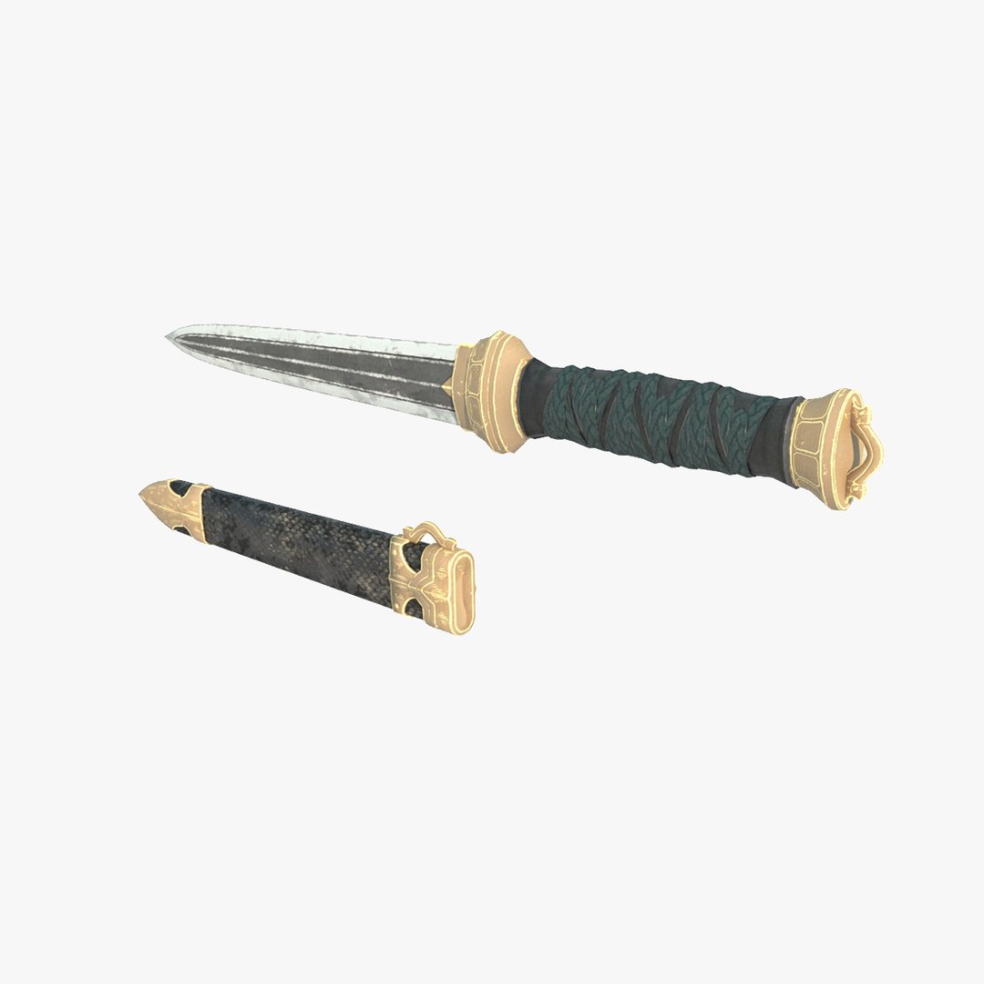 3D Ancient Asian Cold Weapon Dagger model - TurboSquid 2109433