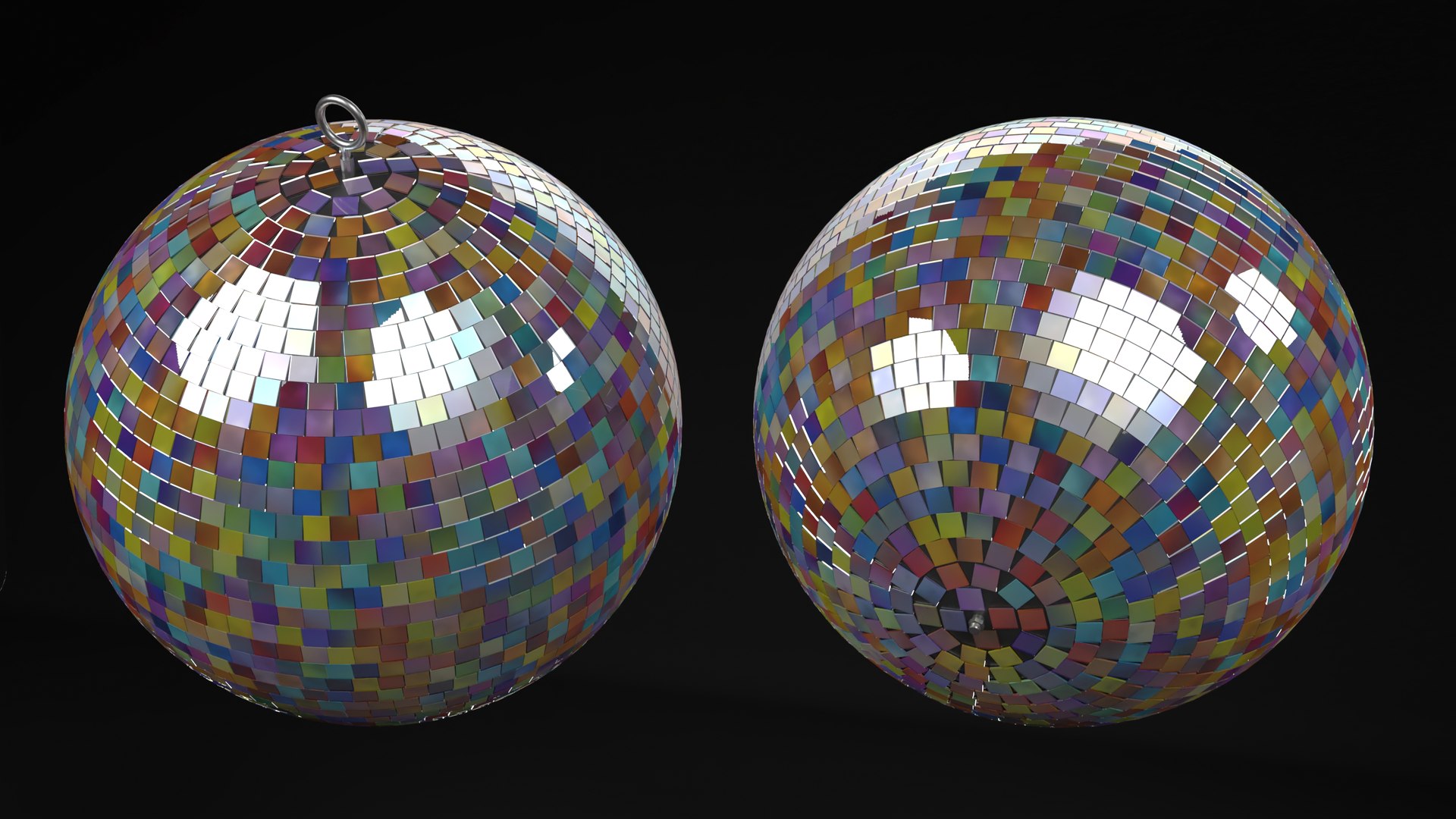 Rainbow Disco Ball 3D Model - TurboSquid 2163631