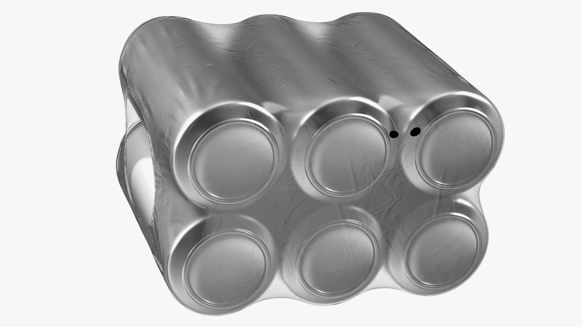 6-can 500ml Transparent Pack 3D Model - TurboSquid 2154669