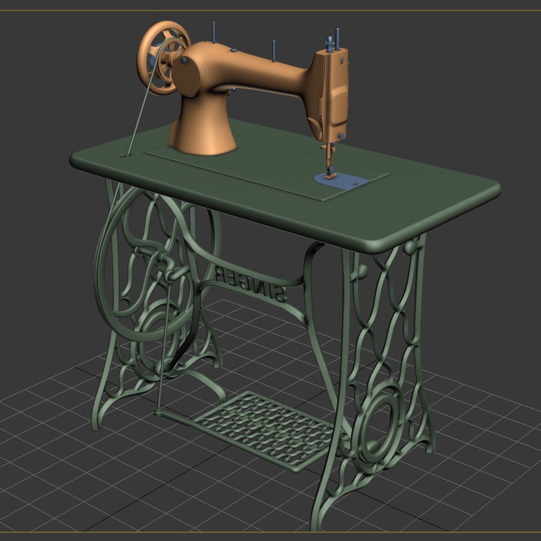 Singer Sewing Machine 3d Model