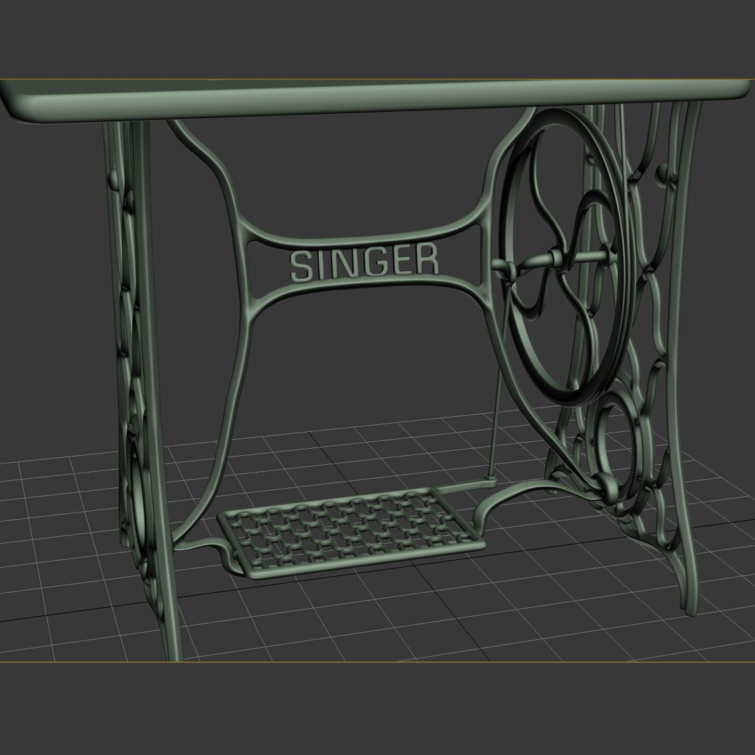 Singer Sewing Machine 3d Model
