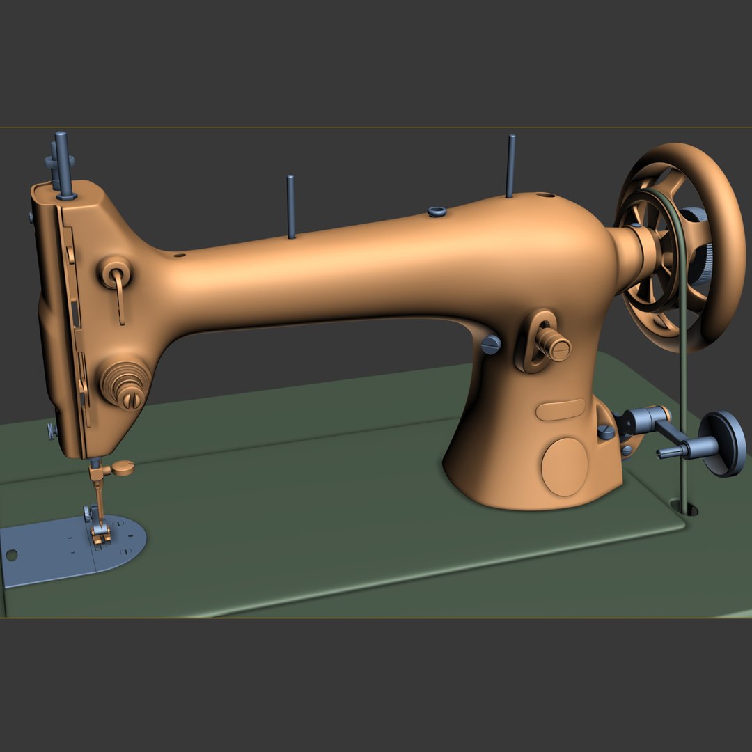 Singer Sewing Machine 3d Model