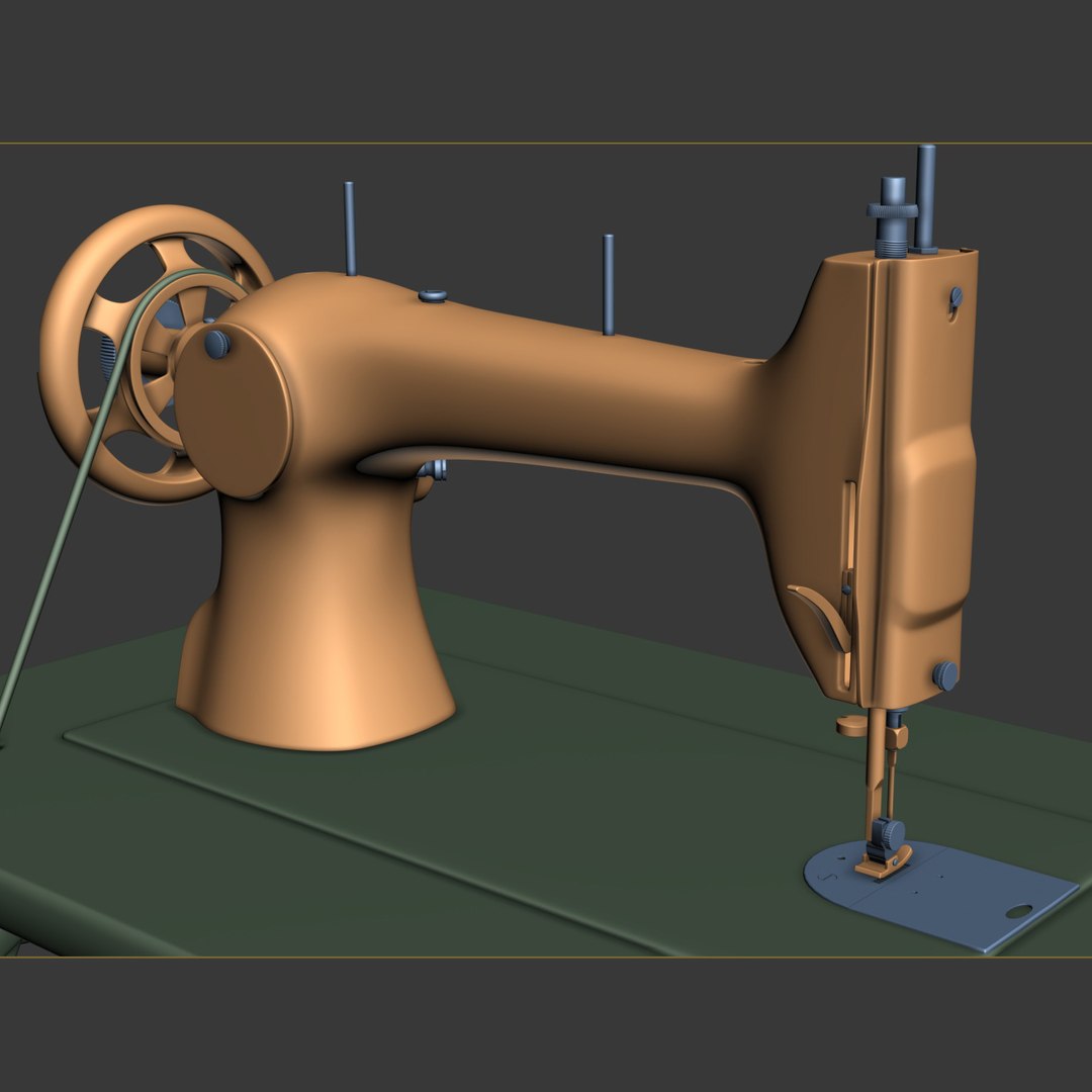Singer Sewing Machine 3d Model