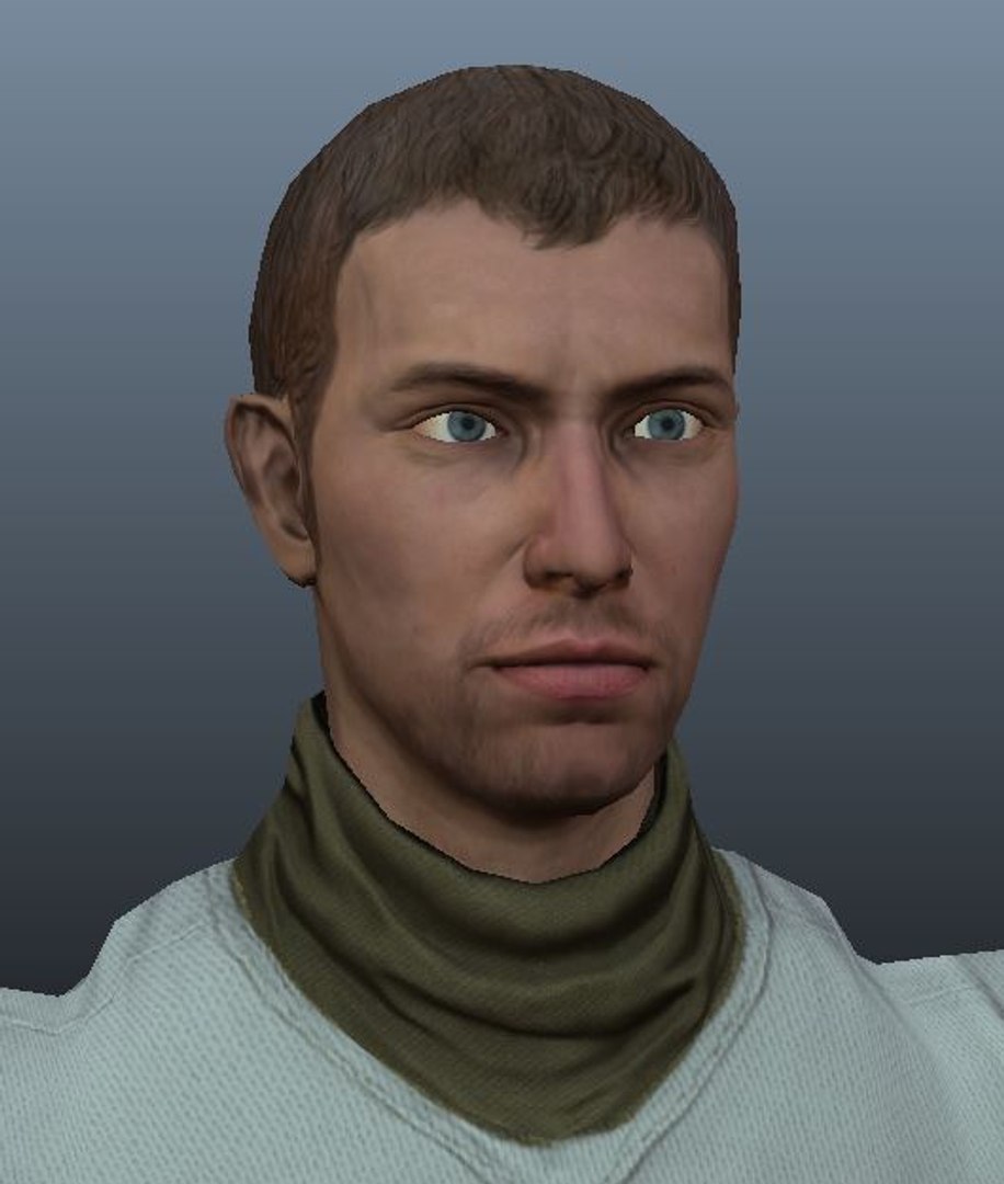 3d Model Of Basic Human Rig Ready