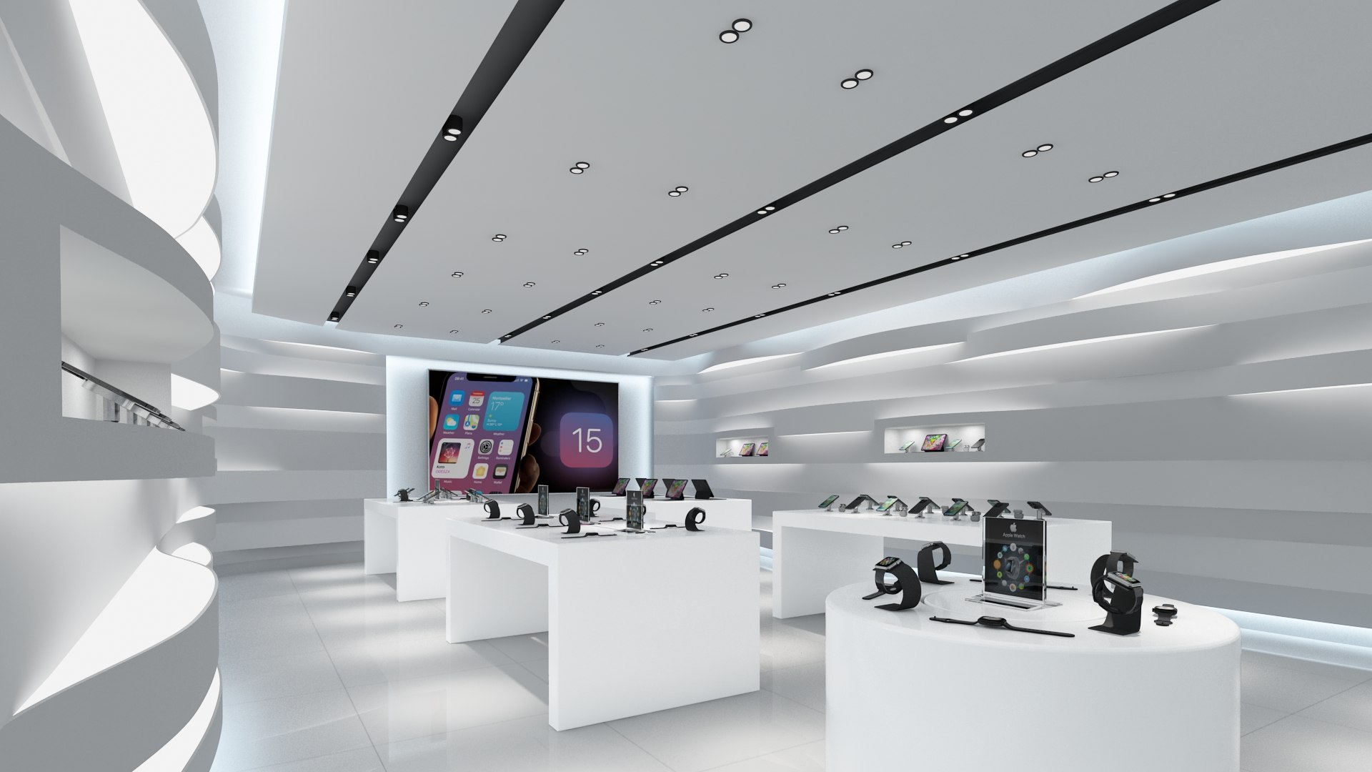 Apple Store Interior 06 model - TurboSquid 2182791