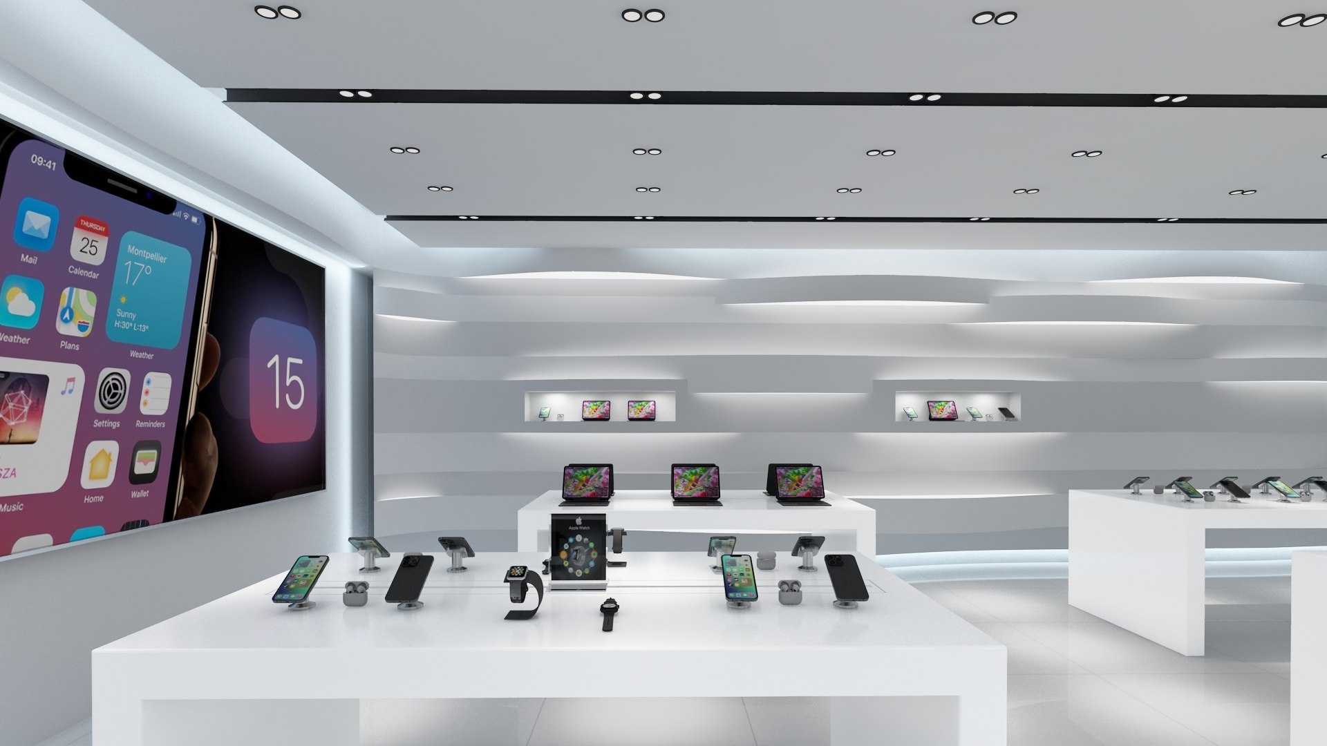 Apple Store Interior 06 model - TurboSquid 2182791