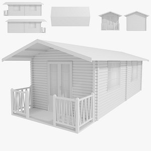 Blender Log-Cabin Models | TurboSquid