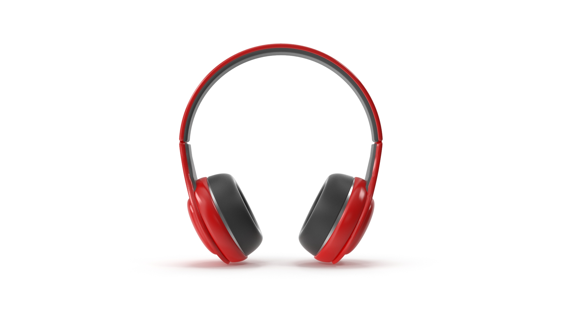 Red headphones 3D model - TurboSquid 2016382