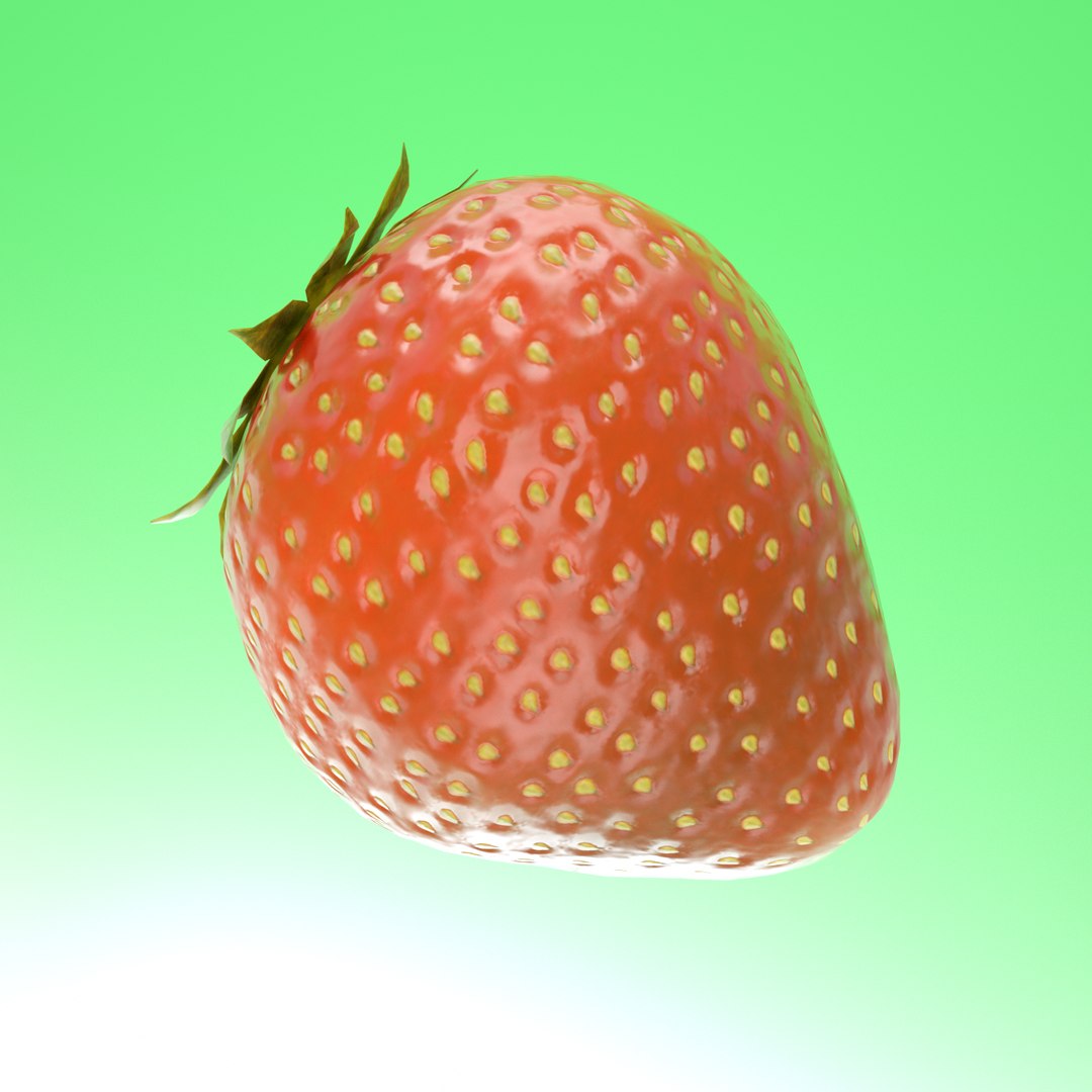 3D Model Photorealistic Strawberries - TurboSquid 1464361