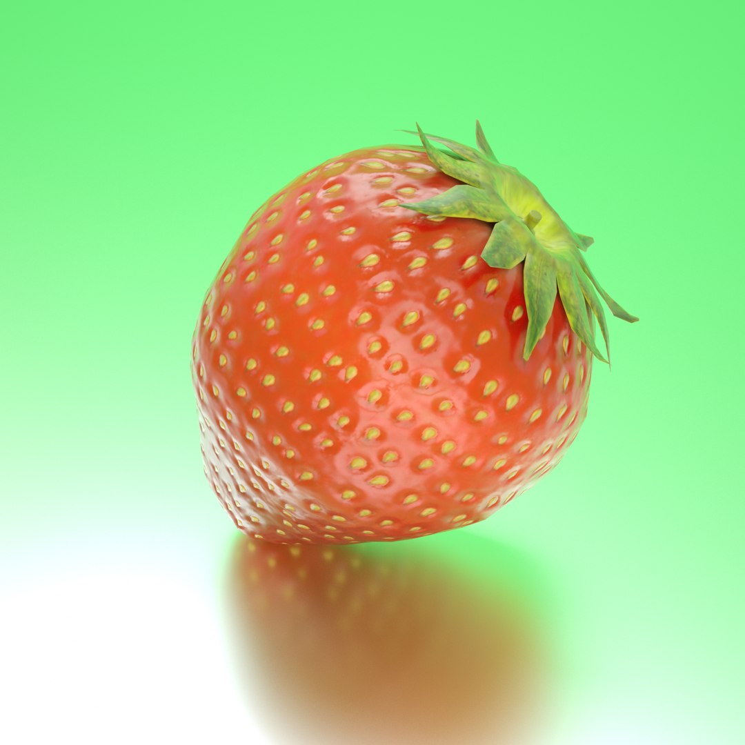 3D Model Photorealistic Strawberries - TurboSquid 1464361