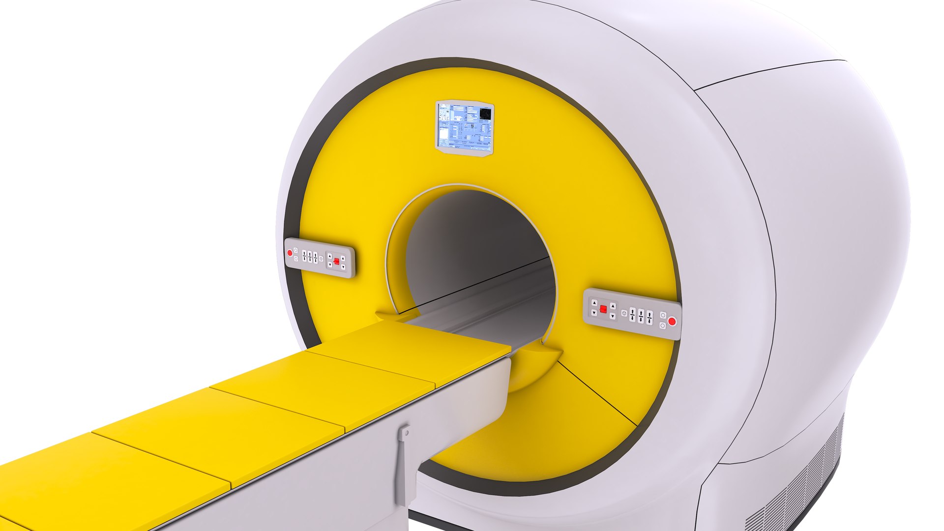 MRI Machine - Yellow 3D Model - TurboSquid 1921383