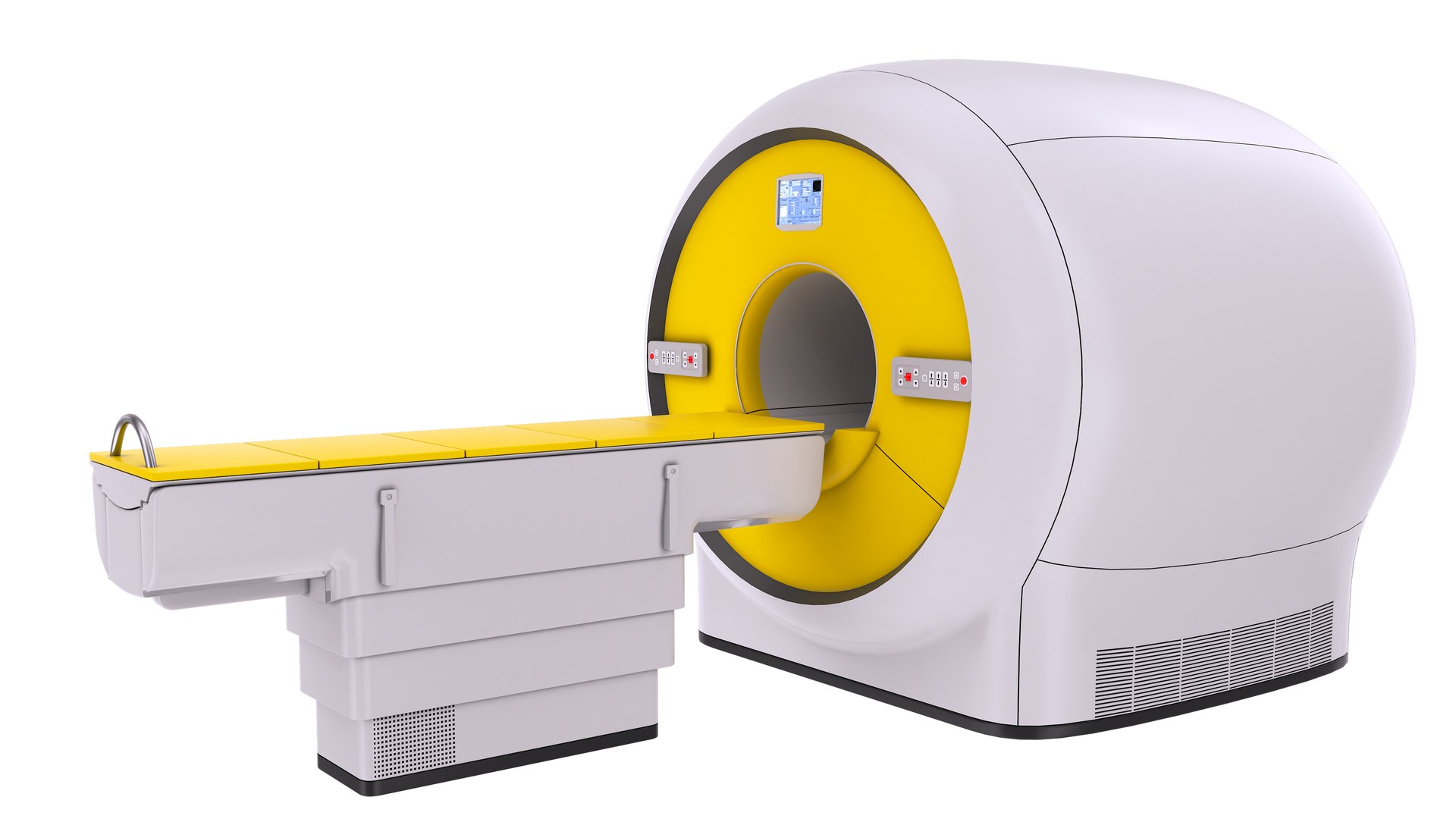 MRI Machine - Yellow 3D Model - TurboSquid 1921383
