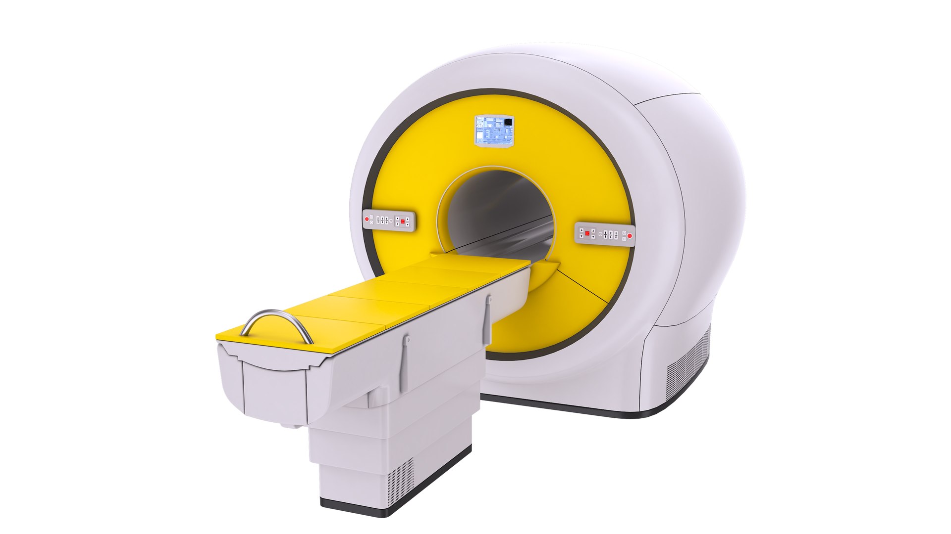 MRI Machine - Yellow 3D Model - TurboSquid 1921383