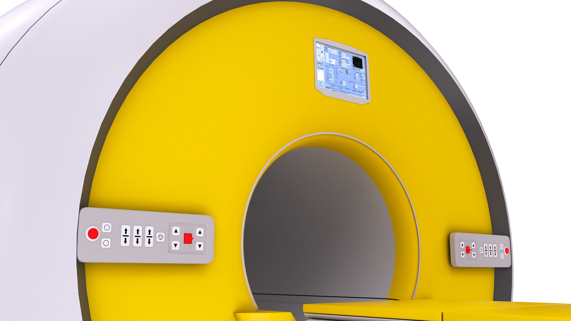 MRI Machine - Yellow 3D Model - TurboSquid 1921383