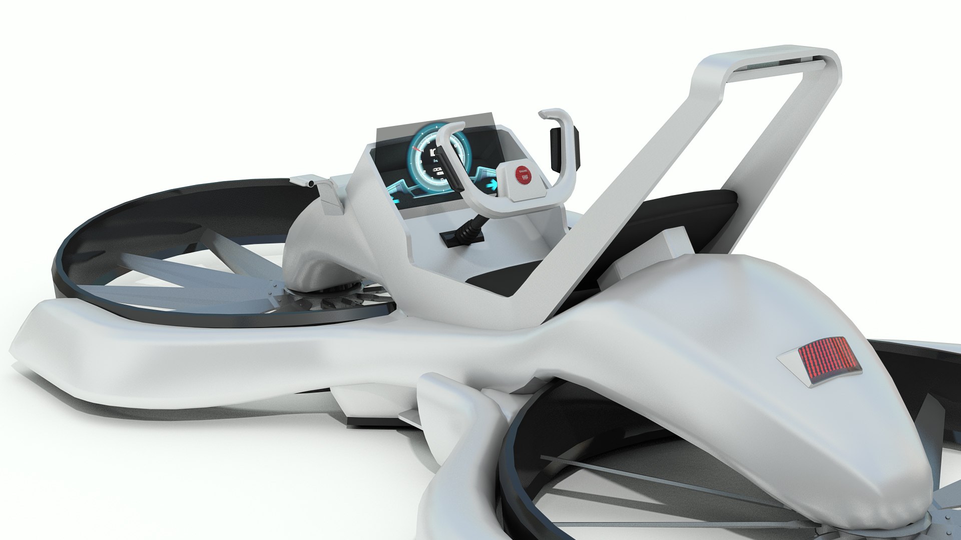 3D Model Sci-Fi Flying Bike Motorcycle Concept Lowpoly - TurboSquid 1742251