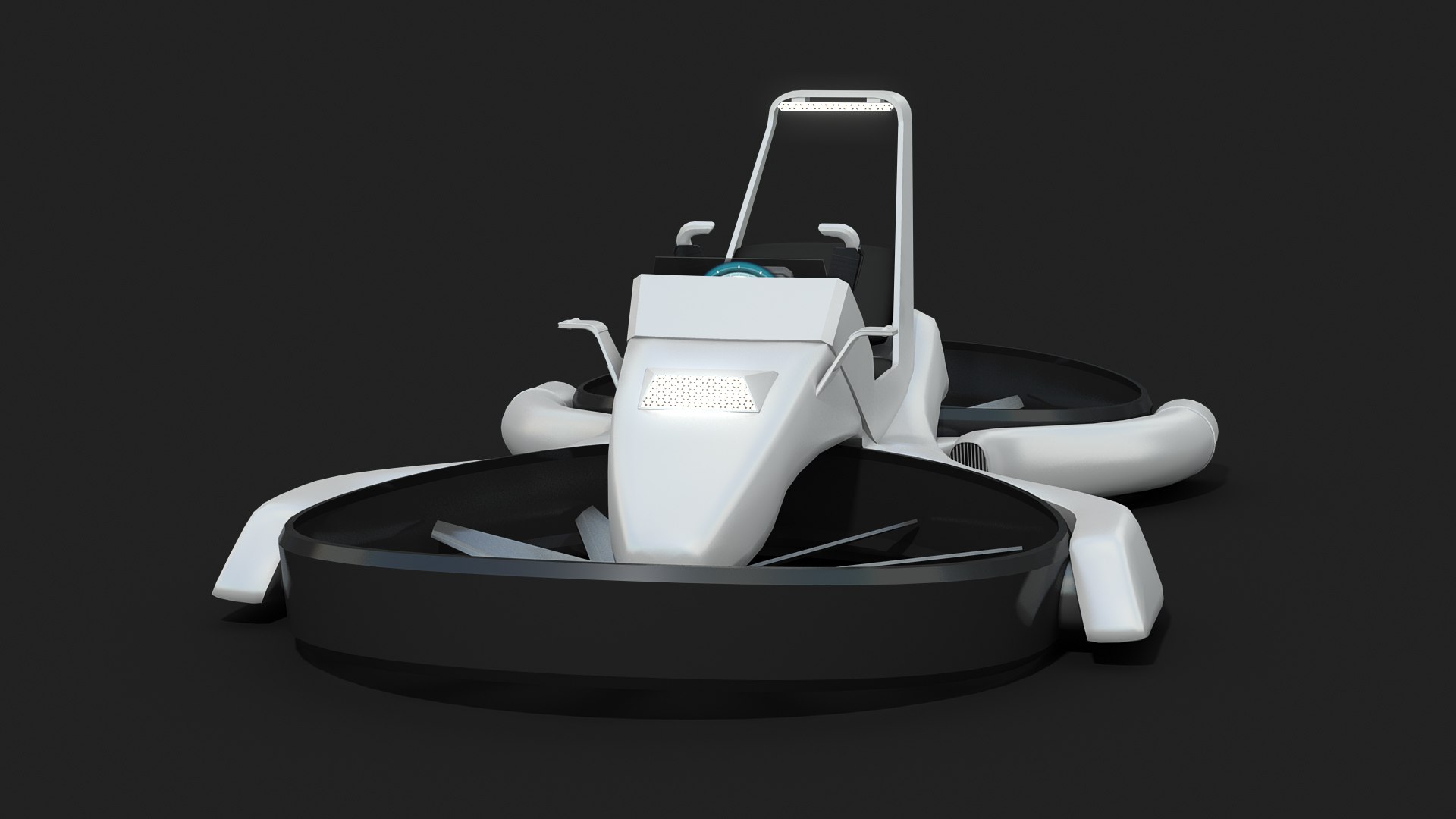 3D Model Sci-Fi Flying Bike Motorcycle Concept Lowpoly - TurboSquid 1742251