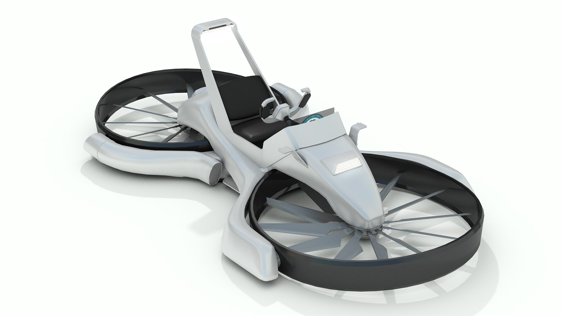 3D Model Sci-Fi Flying Bike Motorcycle Concept Lowpoly - TurboSquid 1742251