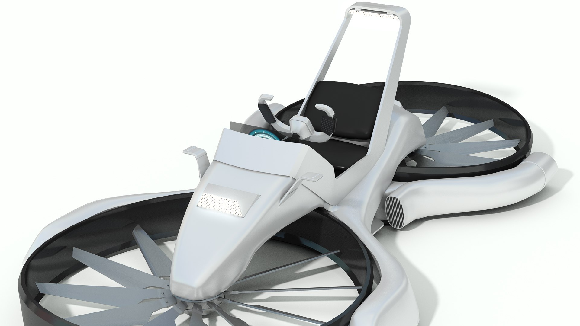 3D model Sci-Fi Flying Bike Motorcycle Concept Lowpoly - TurboSquid 1742251