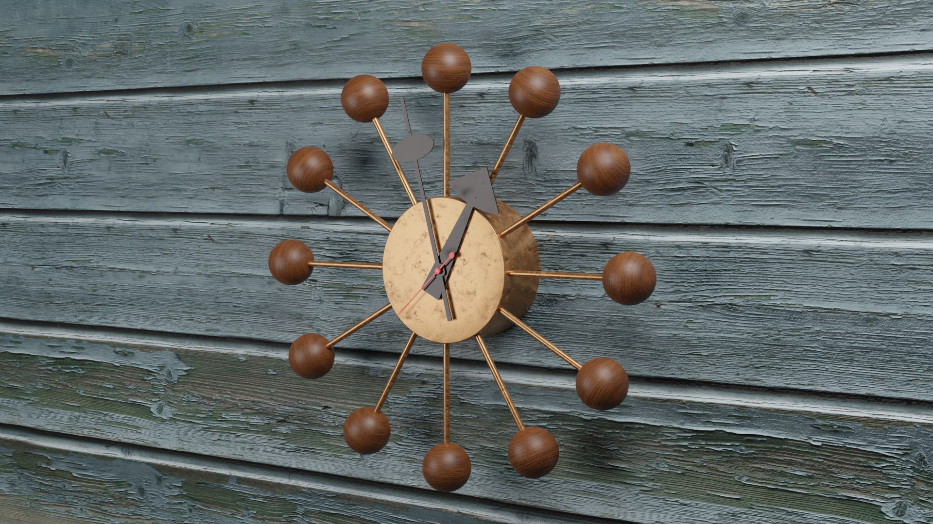 Vintage George Nelson Ball Clock 3D Model - TurboSquid 1987657