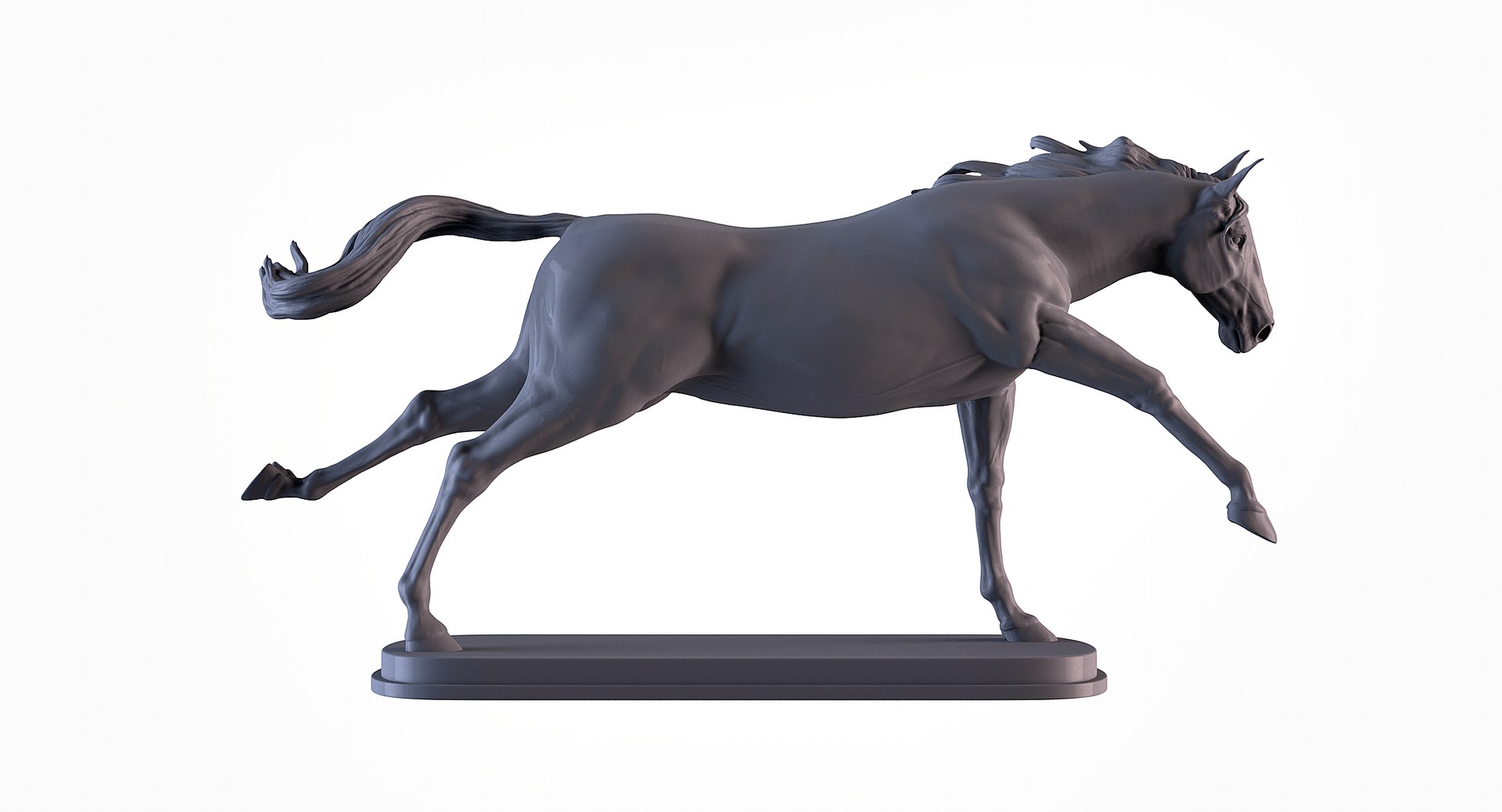 3D Model Horse Running - TurboSquid 1842013
