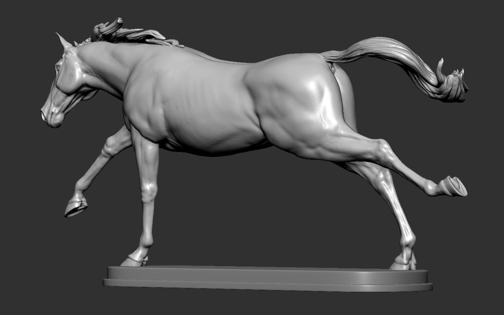 3D Model Horse Running - TurboSquid 1842013