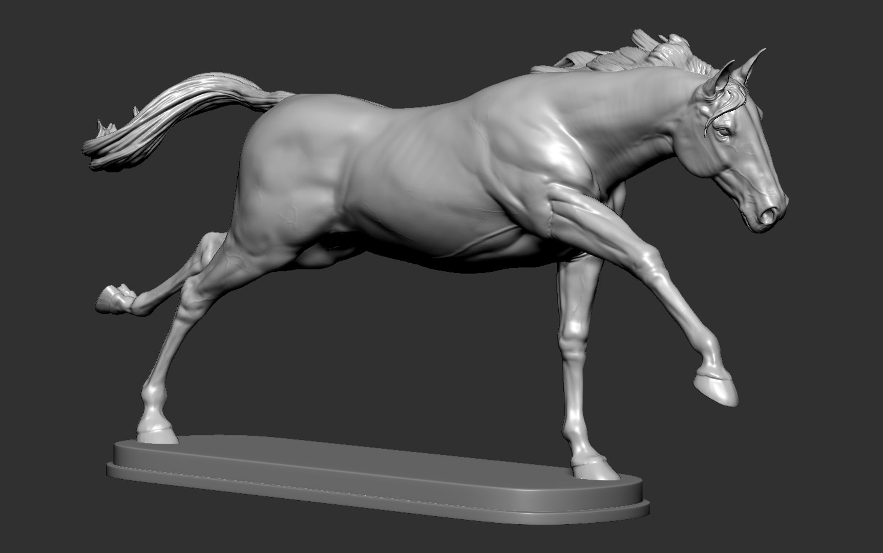 3D Model Horse Running - TurboSquid 1842013