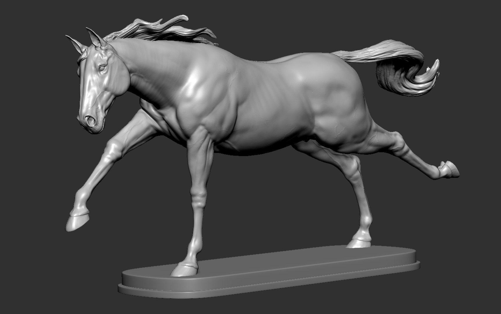 3D Model Horse Running - TurboSquid 1842013