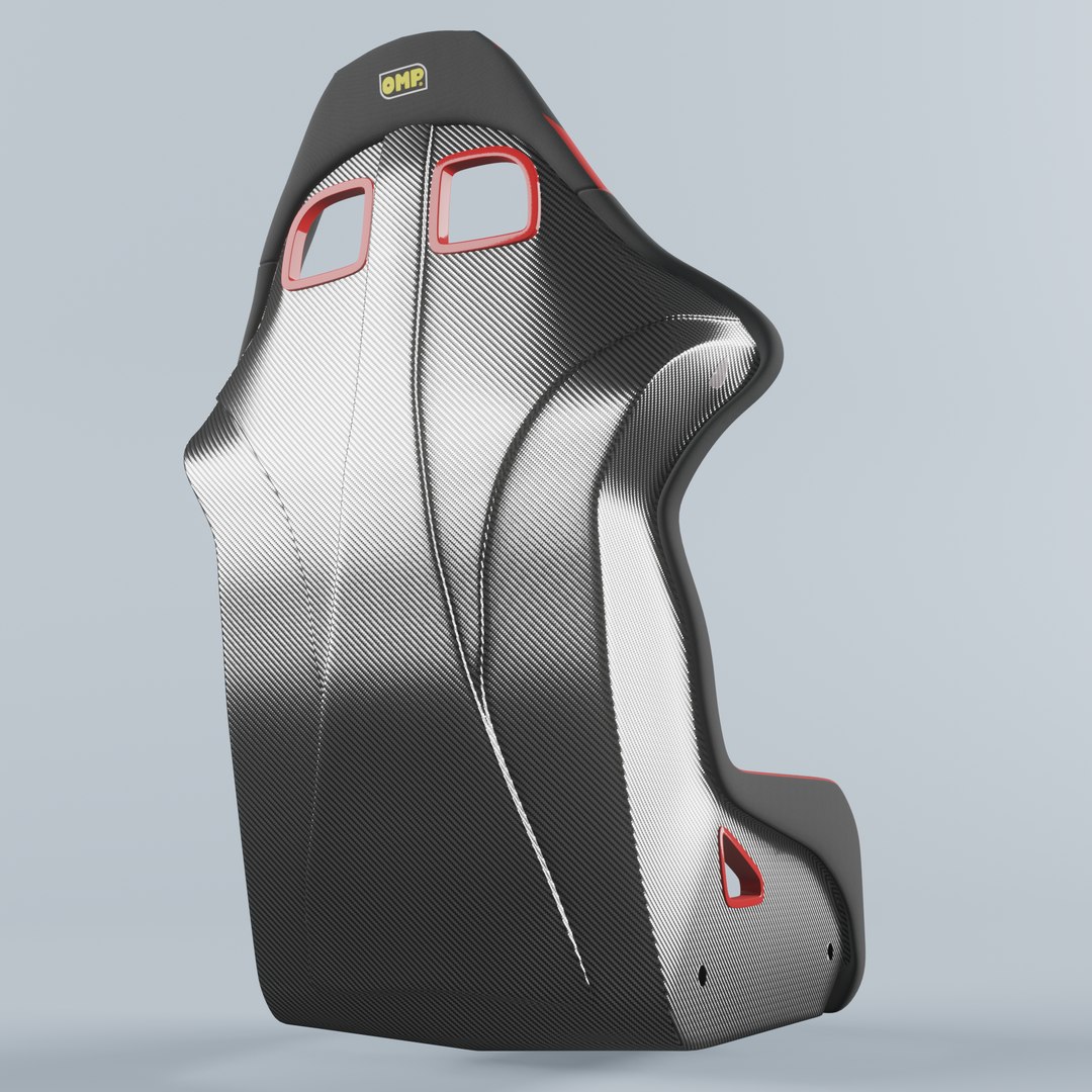 OMP WRC-R ART Racing Seat Black-Red 3D Model - TurboSquid 1793907