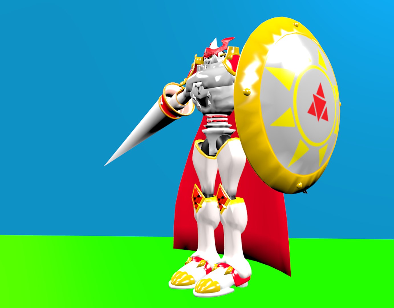 Digimon Dukemon 3d Model