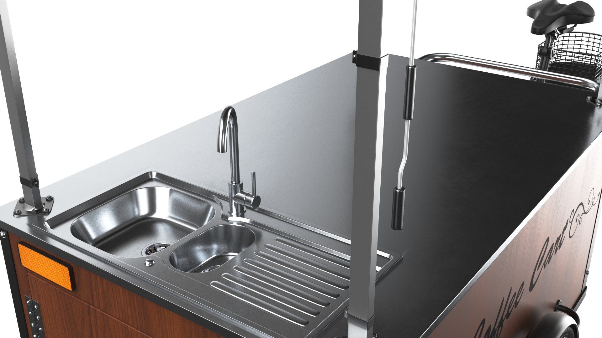 Detailed Coffee Cart 3D Model - TurboSquid 2008196