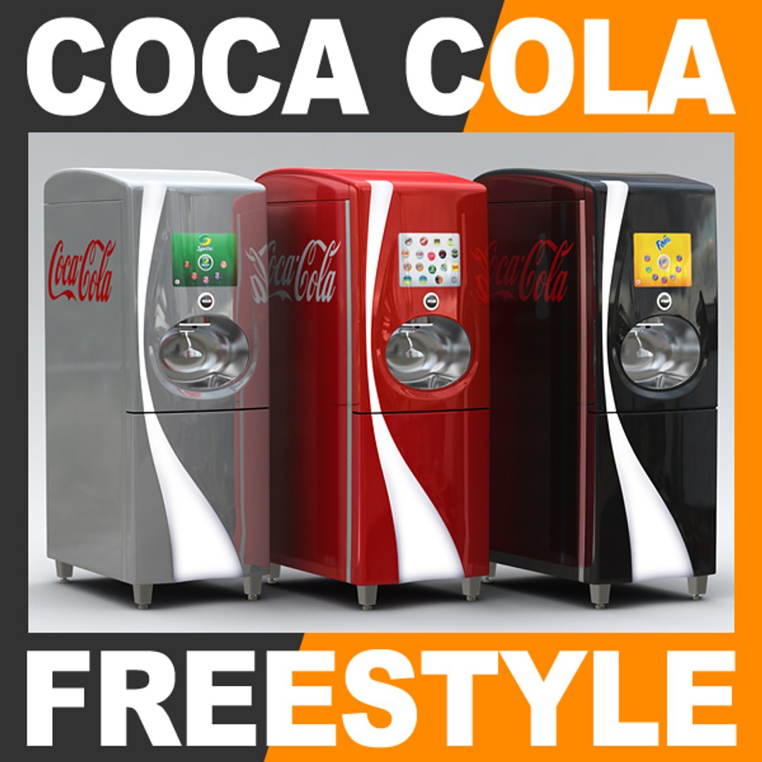 coca cola freestyle fountain 3d 3ds
