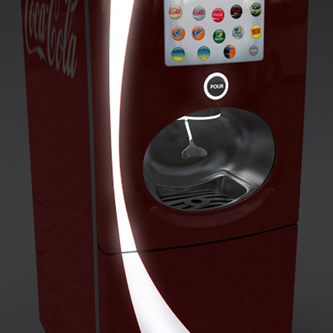 coca cola freestyle fountain 3d 3ds