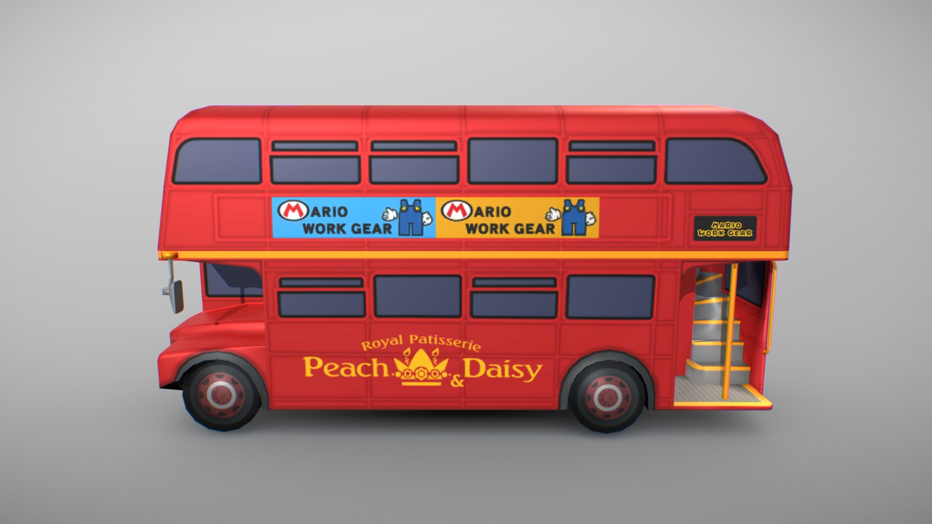 3D Routemaster Bus - Mario Kart 8 Deluxe - TurboSquid 2235318