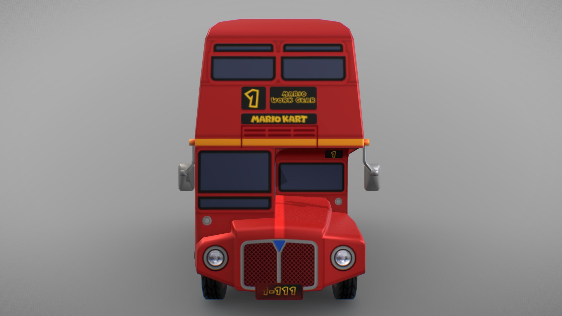3D Routemaster Bus - Mario Kart 8 Deluxe - TurboSquid 2235318