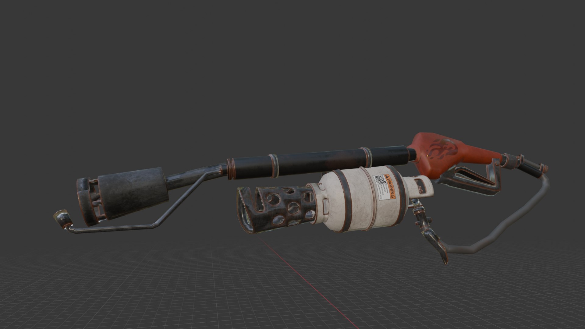 3D Flame Thrower Model - TurboSquid 2369899