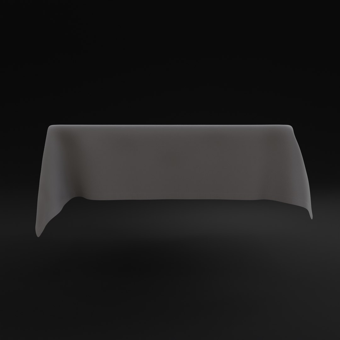 Square Cloth Table 3D model - TurboSquid 1956293