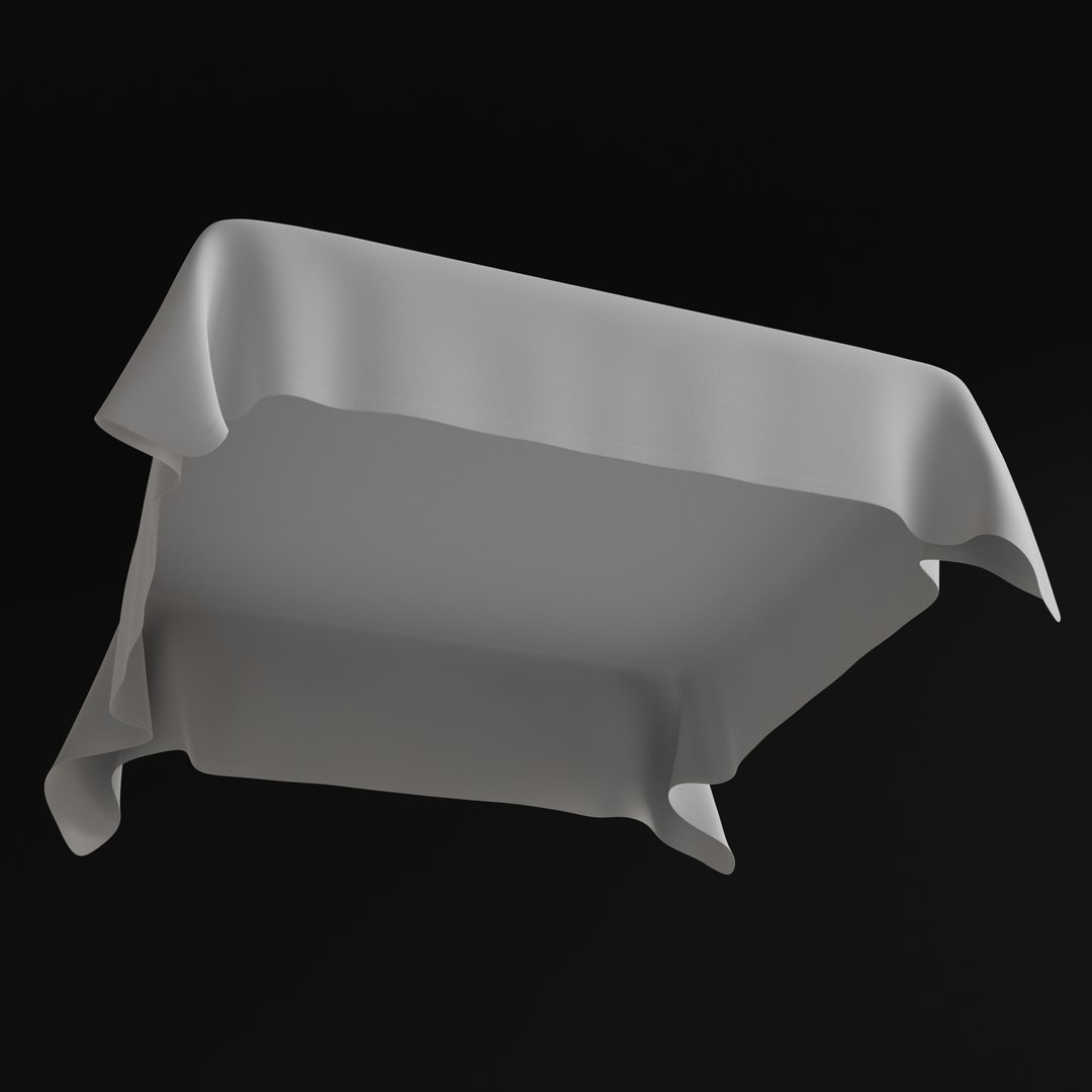 Square Cloth Table 3D model - TurboSquid 1956293