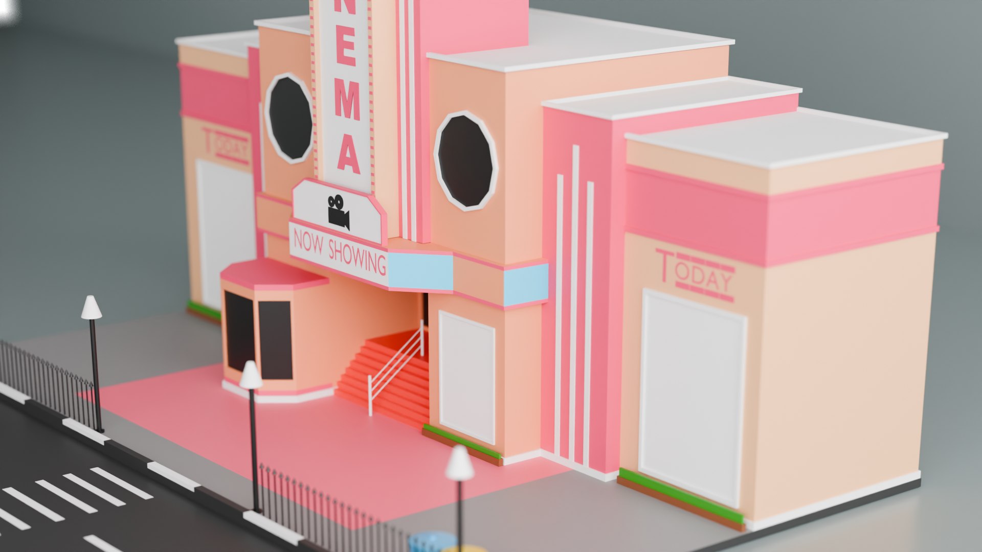 Free 3D Cinema Hall Model - TurboSquid 2387463