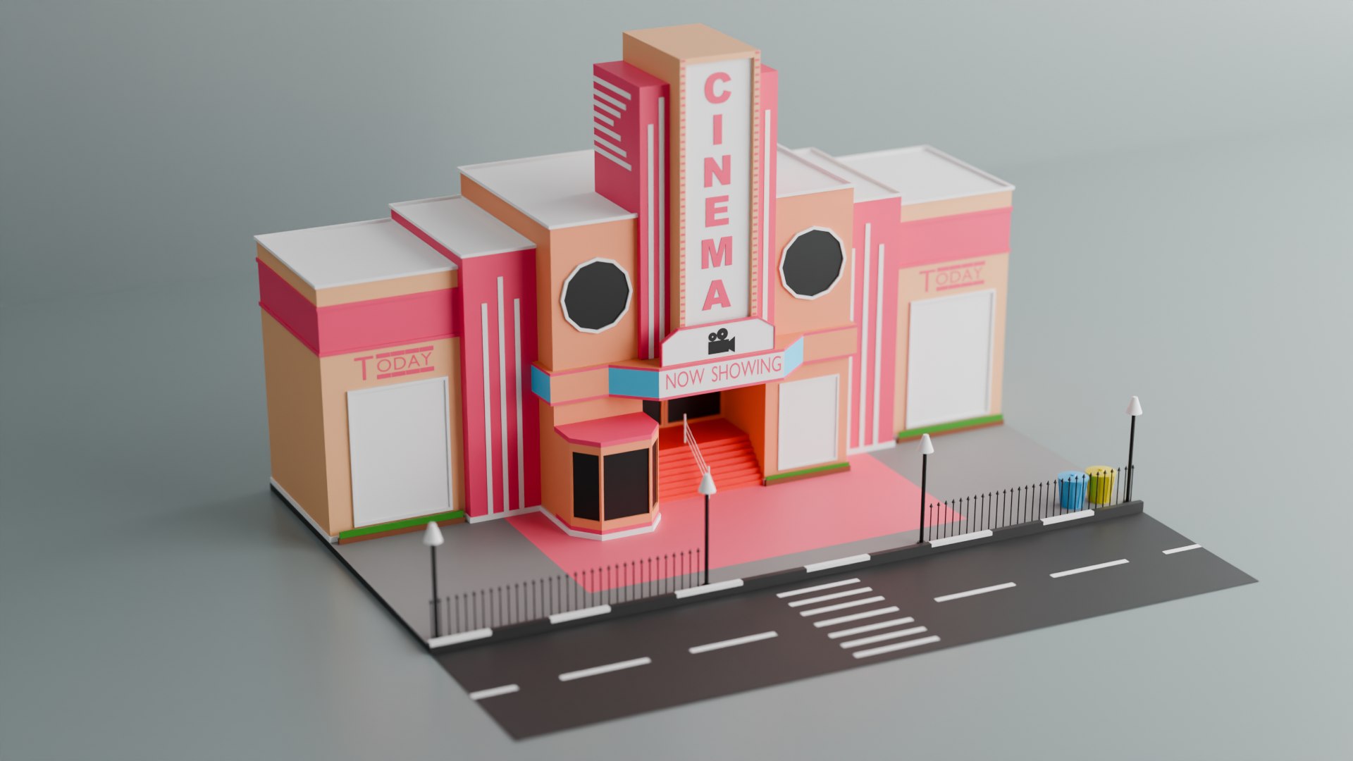 Free 3D Cinema Hall Model - TurboSquid 2387463