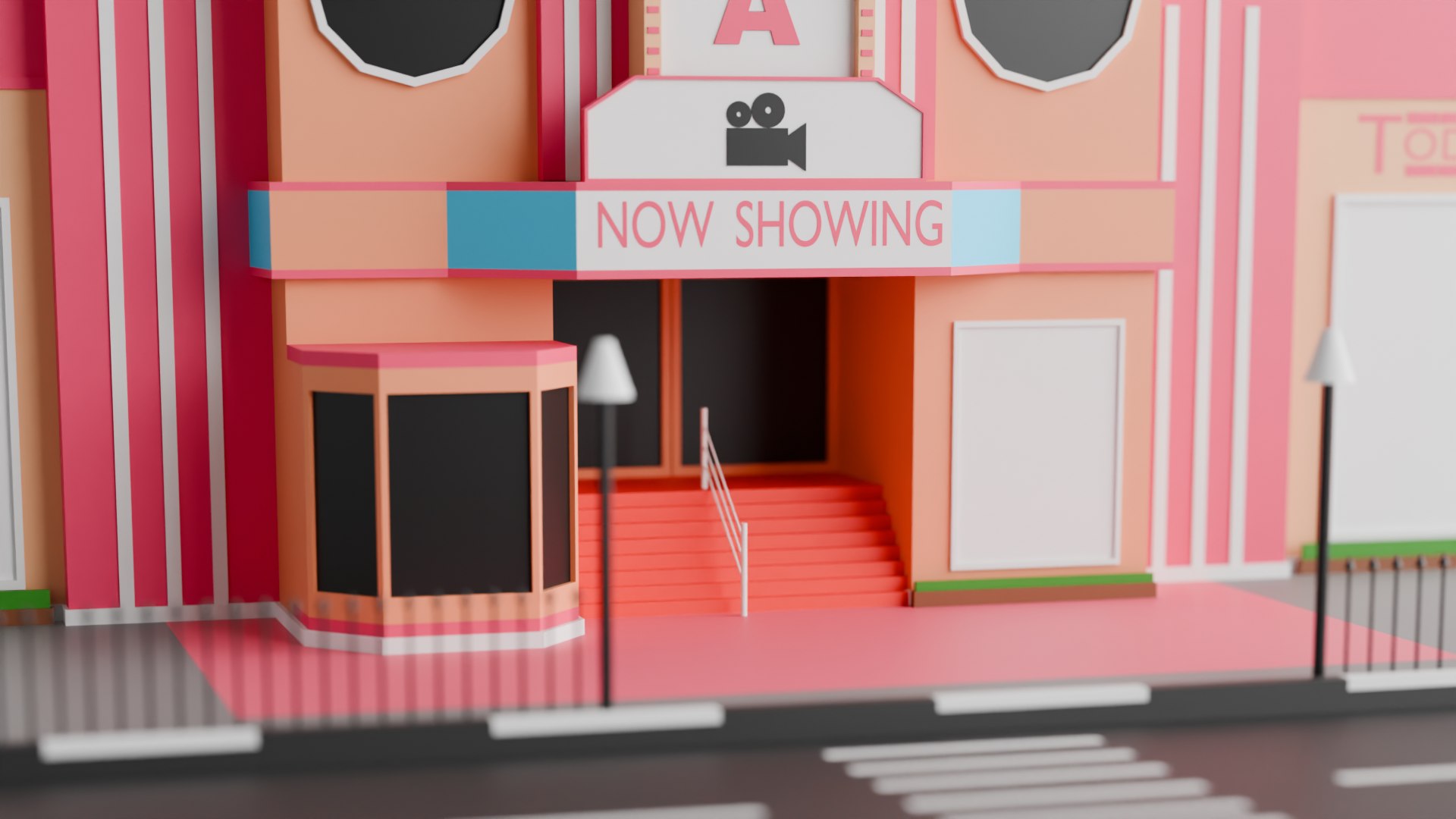 Free 3D Cinema Hall Model - TurboSquid 2387463