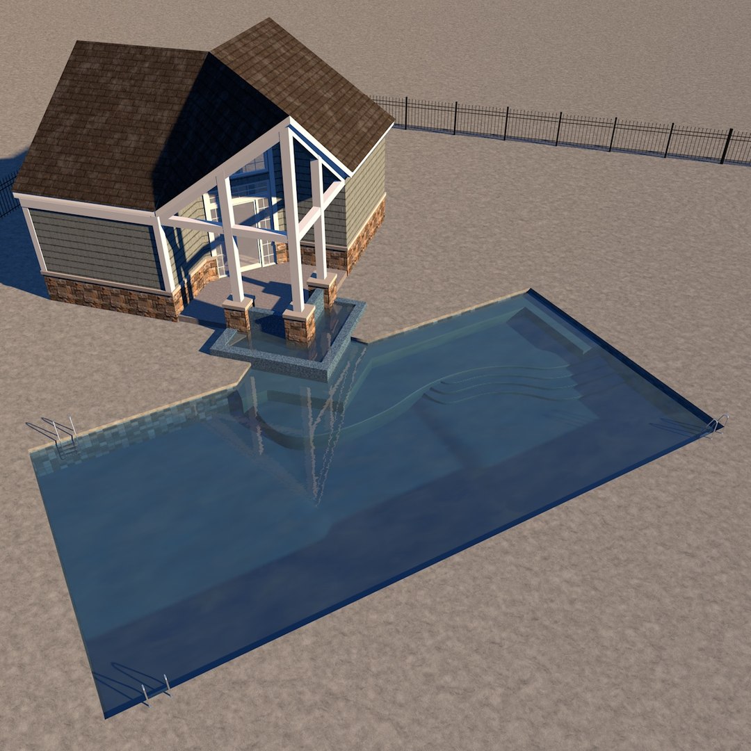 3D Model Pool House - TurboSquid 1265014
