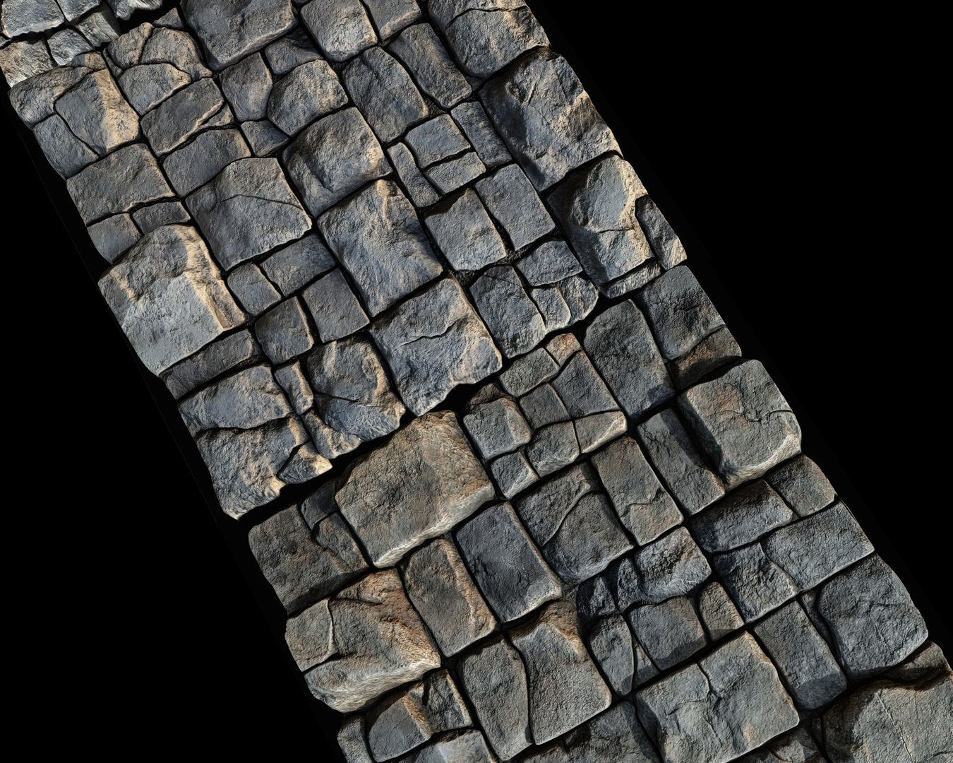 Sidewalk Pavement Modular 3D Model - TurboSquid 2386946