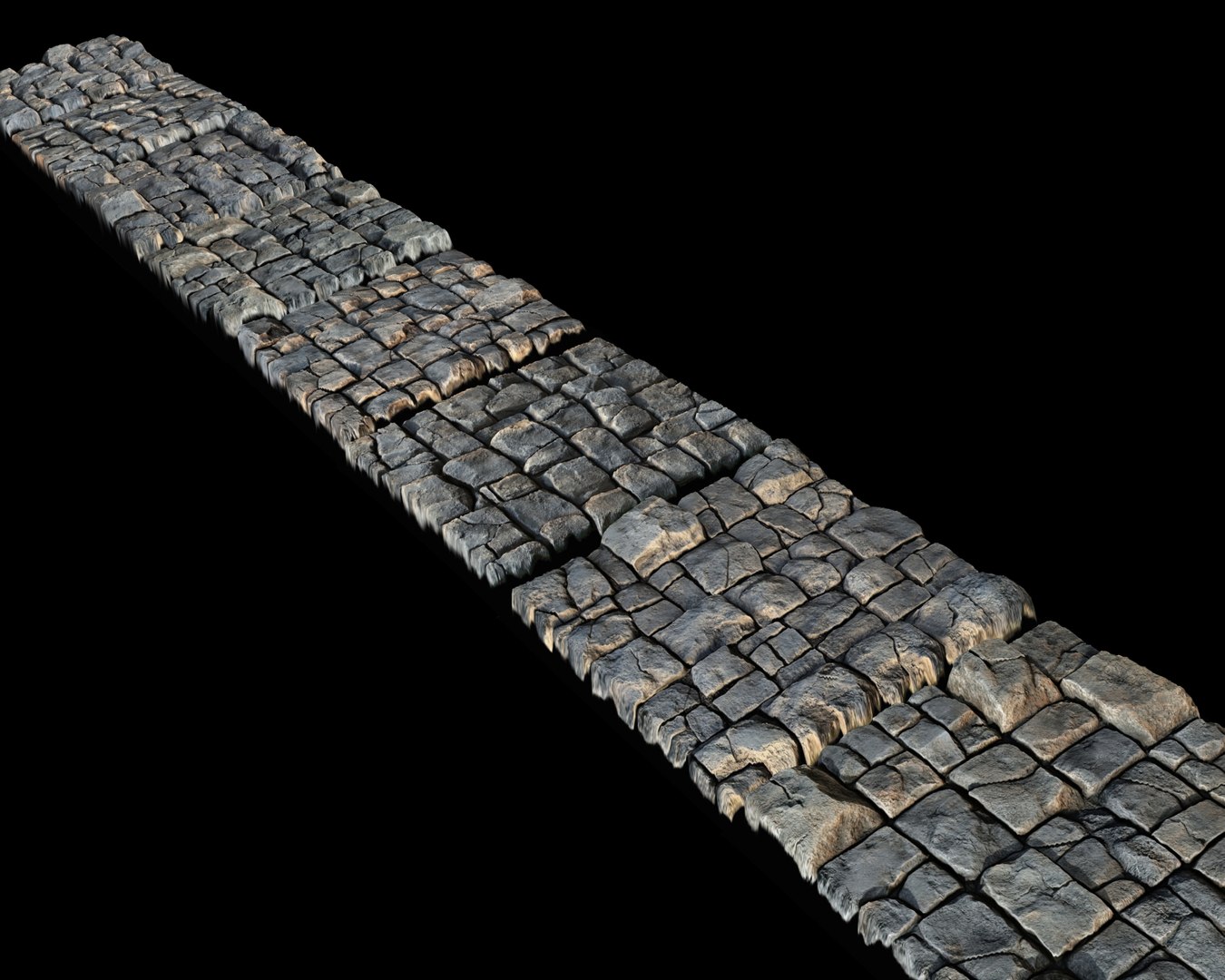 Sidewalk Pavement Modular 3D Model - TurboSquid 2386946