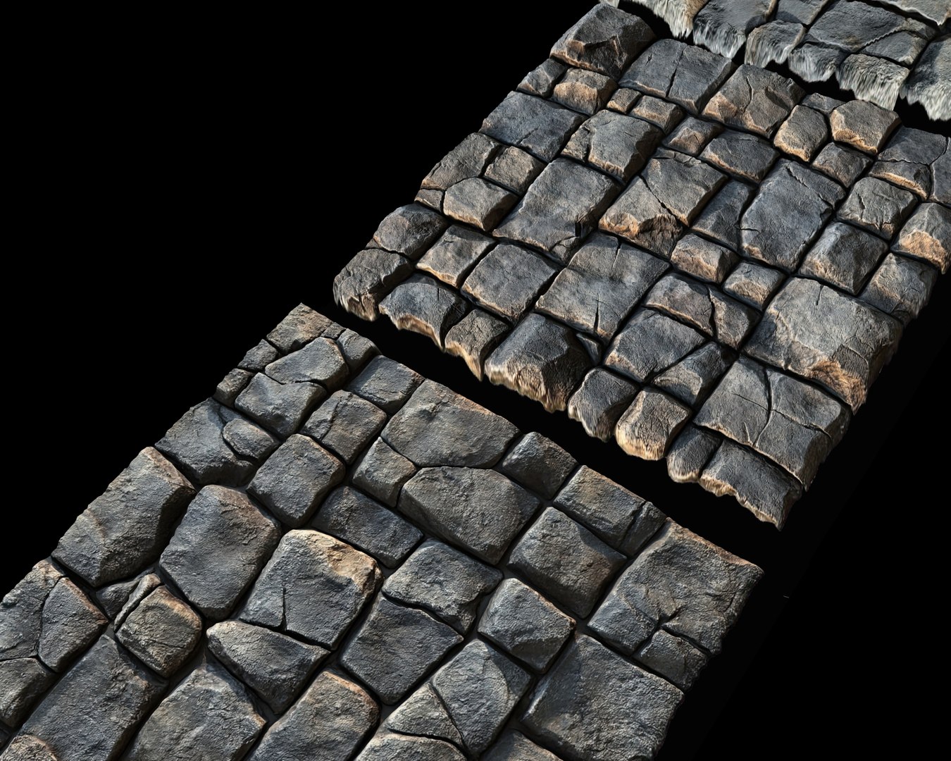 Sidewalk Pavement Modular 3D Model - TurboSquid 2386946