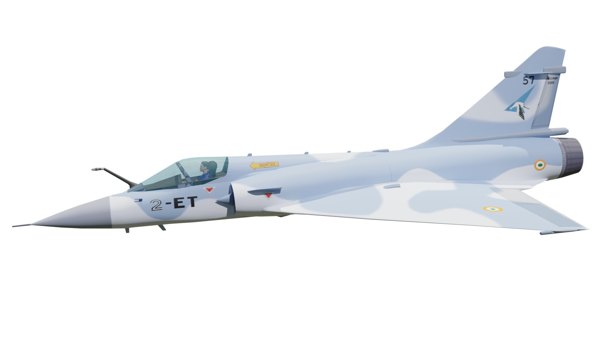 3D Mirage 2000 - TurboSquid 2132286