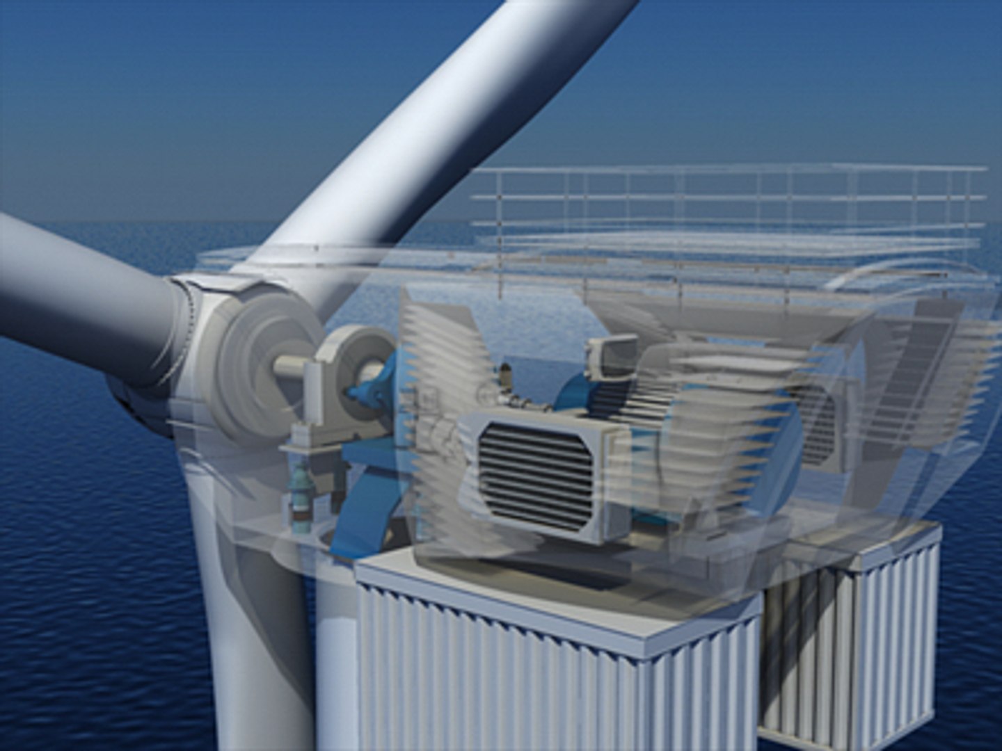 3d model of offshore wind turbine